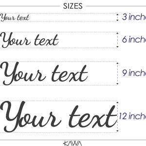 Metal Letters Personalized, Cursive Words Wall Art Your Custom Text ...