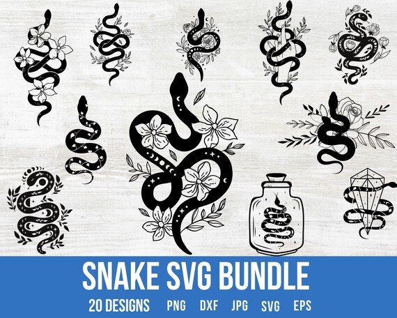 Snake Svg Snake Clipart Snake Png Snake Vector Animal Svg | Etsy India