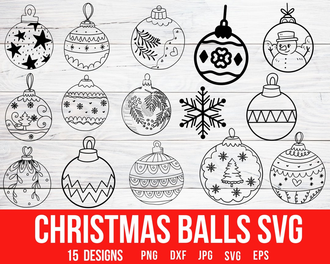 Christmas Balls Svg Bundle, Balls Svg Bundle, Christmas Balls, Balls ...