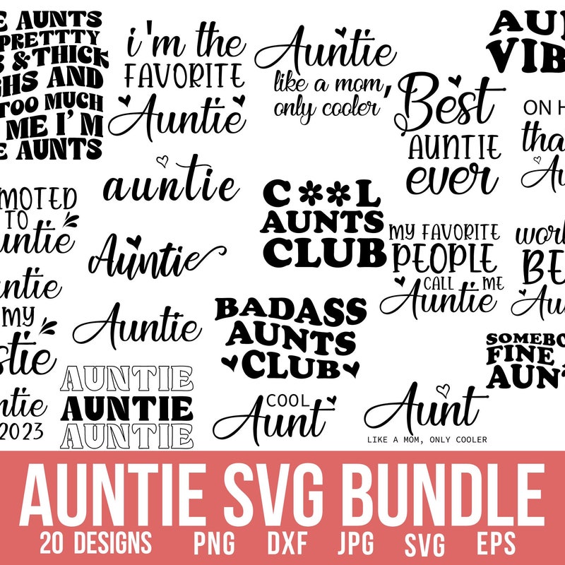 Auntie Svg - Etsy