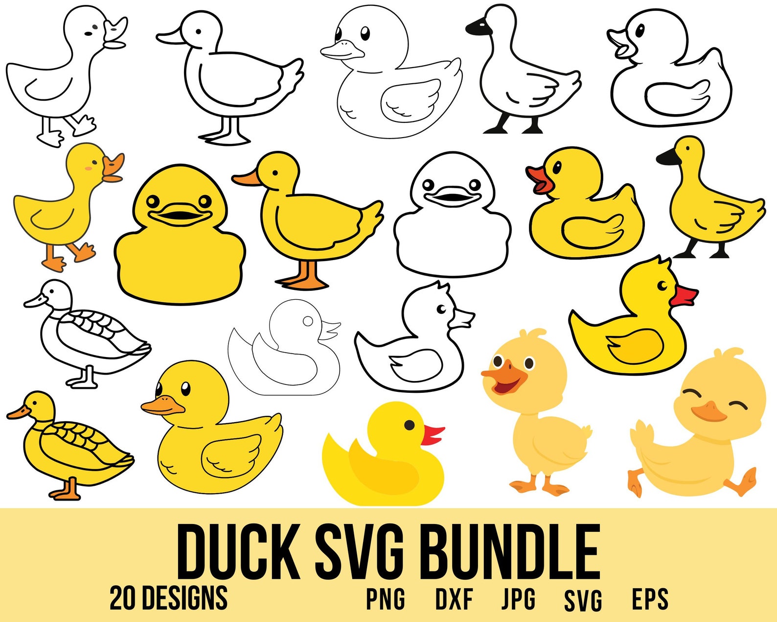 20 Duck Svg Bundle Rubber Ducky Svg Rubber Duck Svg Duck - Etsy Canada