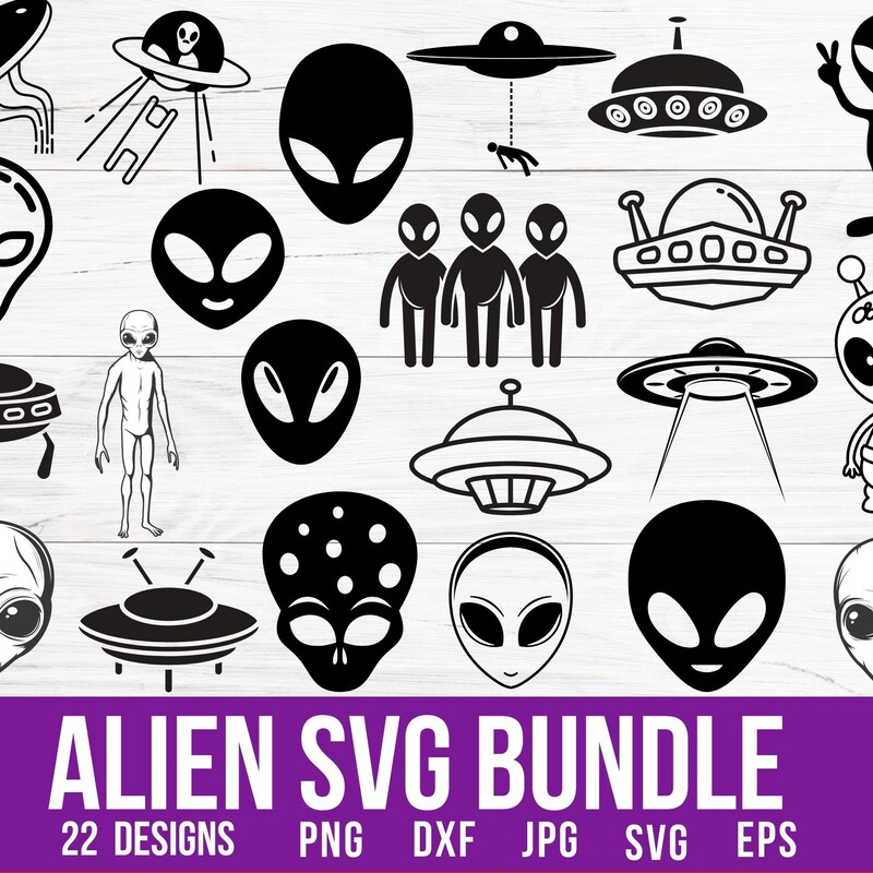 Alien Svg - Etsy