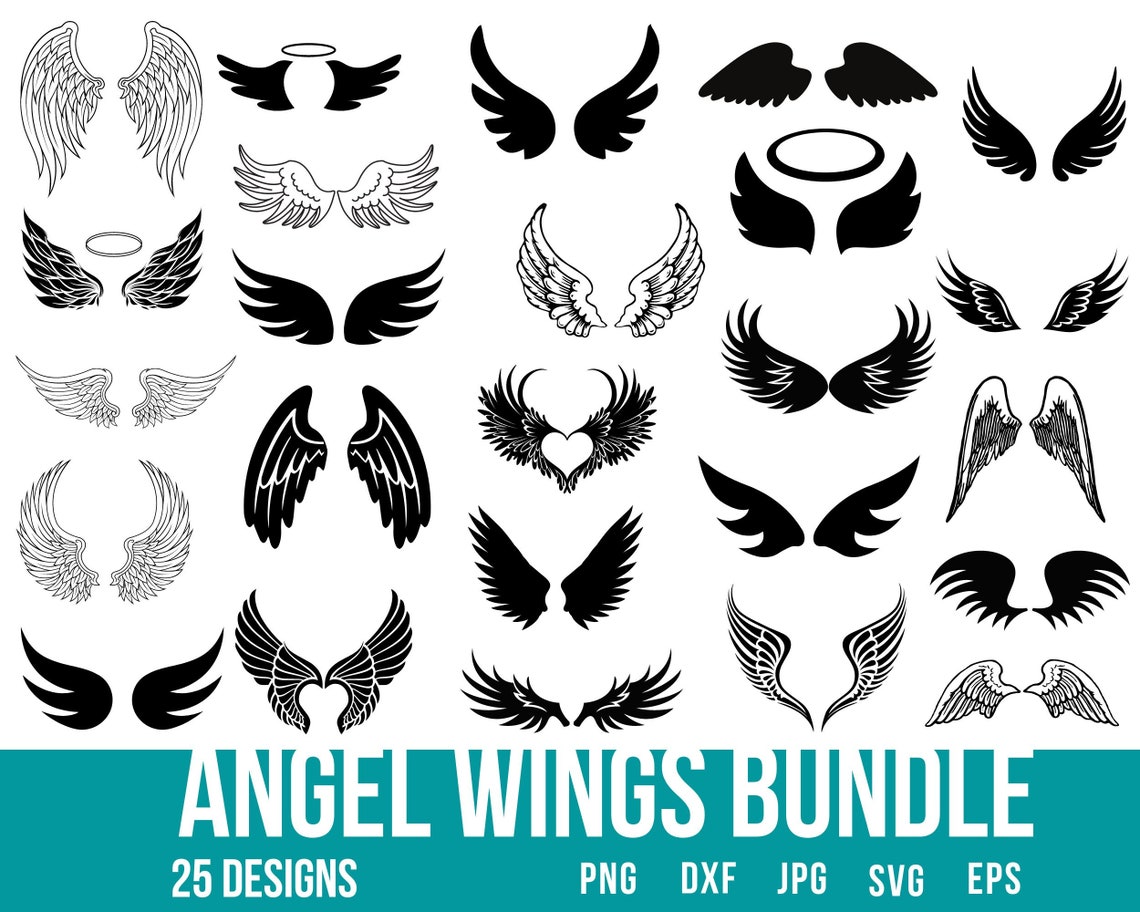 Angel Wings Svg Wings Svg Angel Wings Png in Memory of Svg - Etsy
