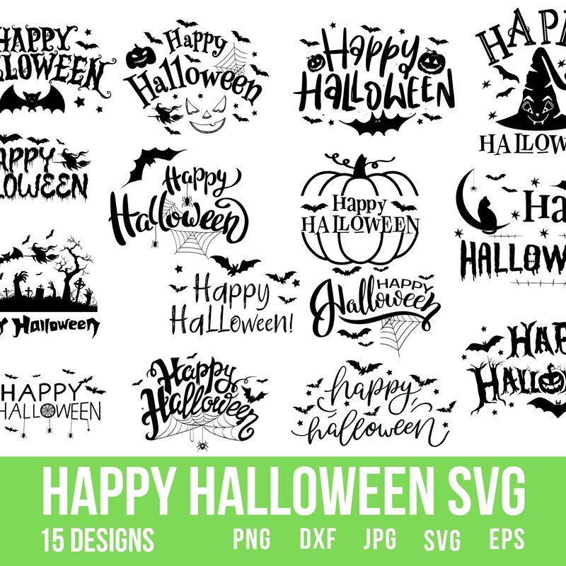 Happy Halloween Svg - Etsy