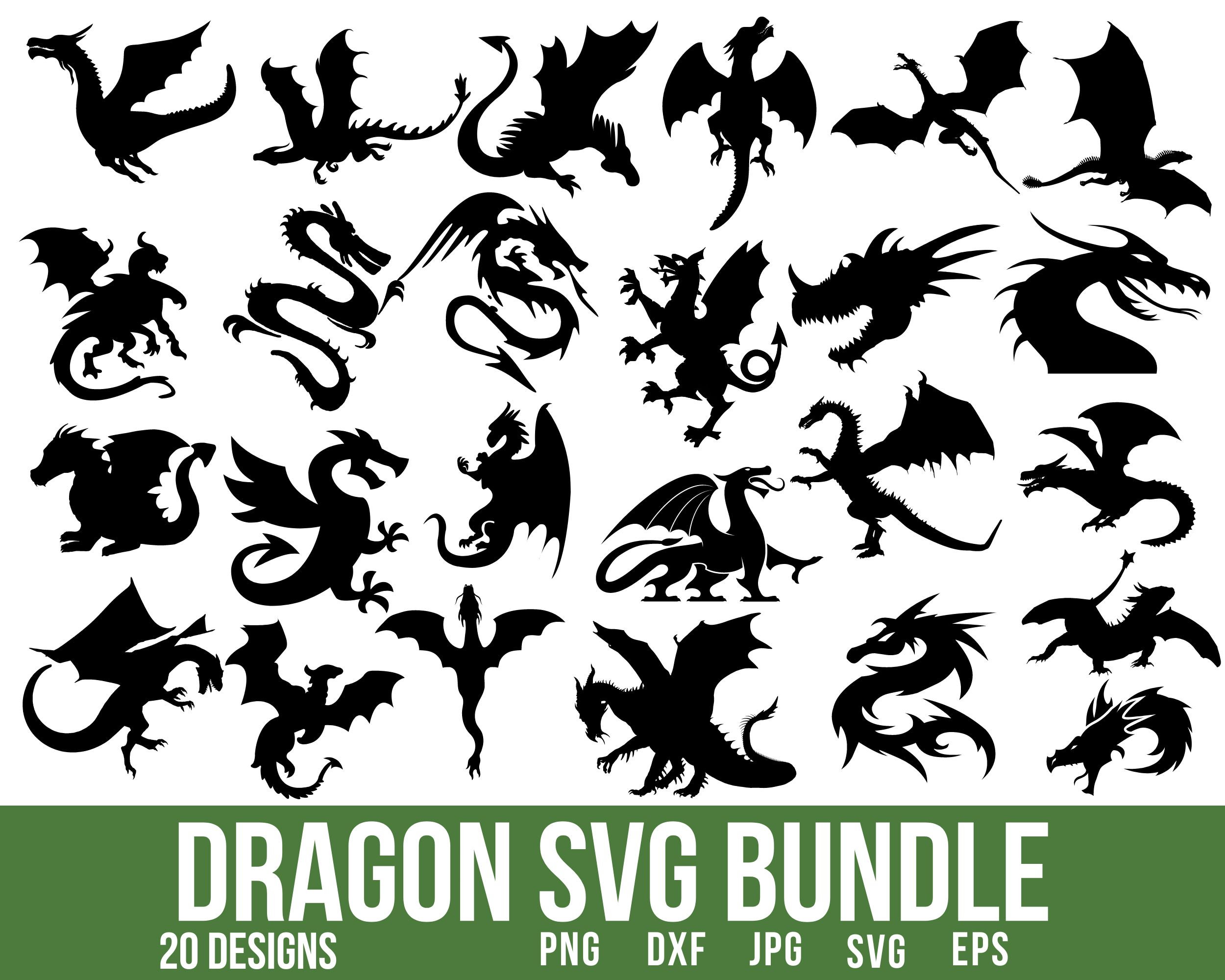 Dragon Svg Dragon Clipart Dragon Png Dragons Svg Dragon - Etsy Australia
