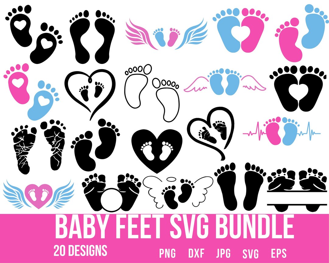 2024 Baby Feet Svg, Baby Foot Svg, Baby Footprint Svg, Baby Shower Svg ...