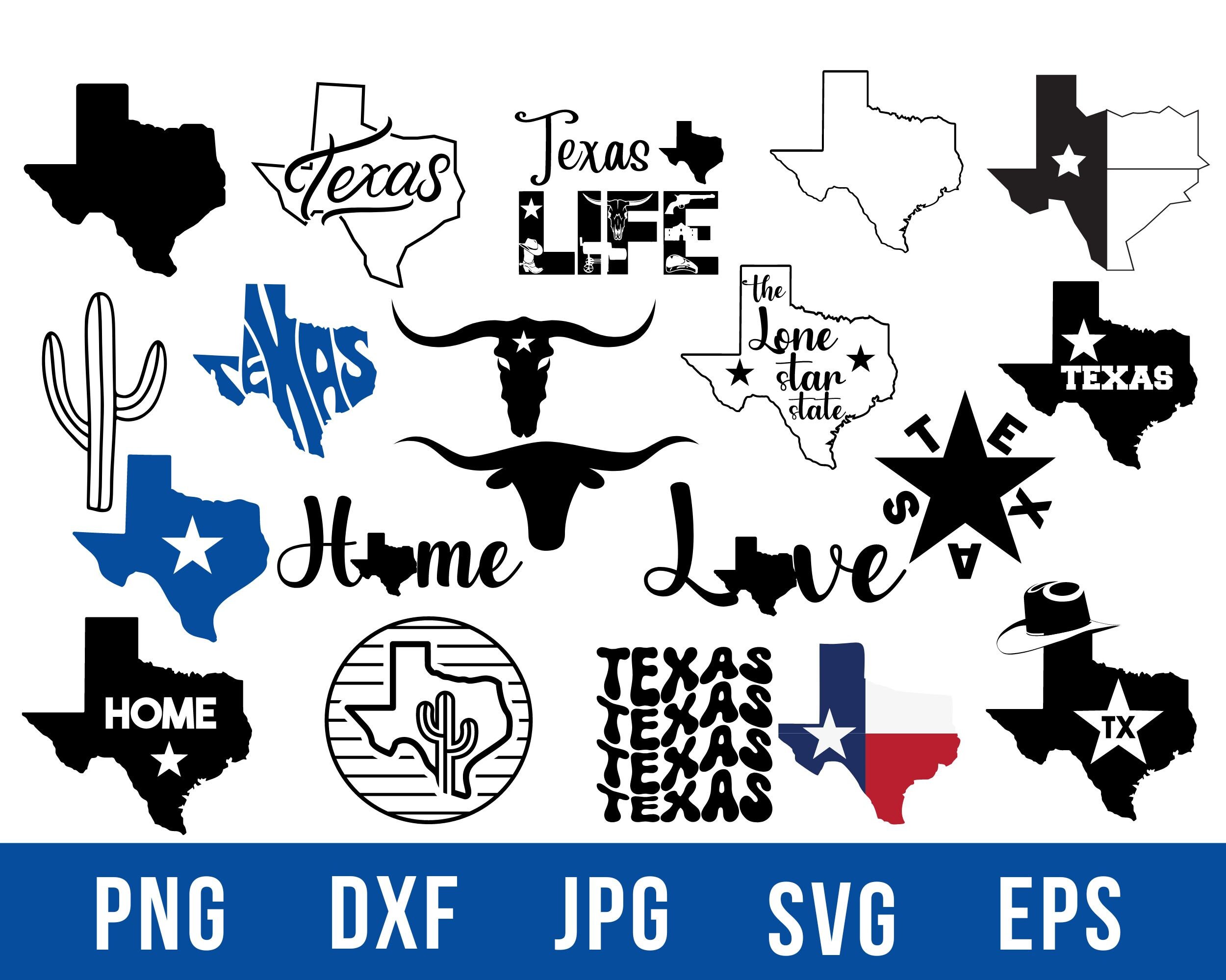 Texas Svg Patriotic Svg Texas Png Texas Outline Svg Texas - Etsy