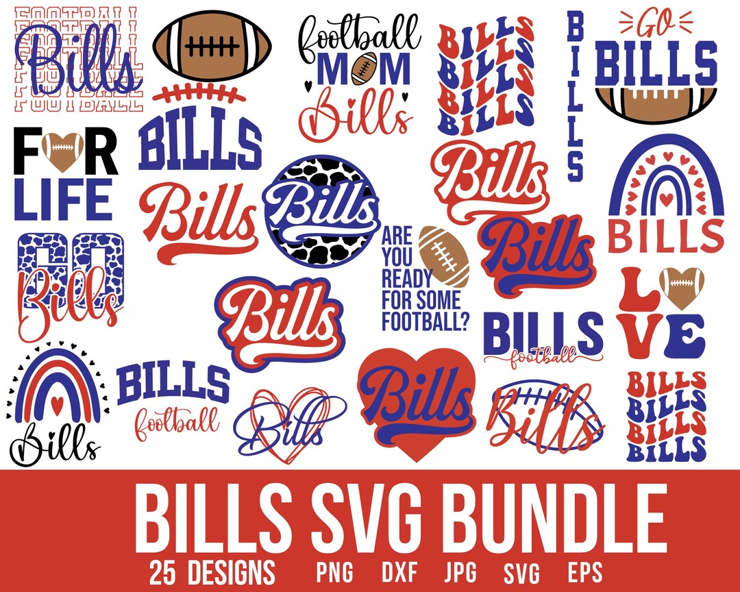 Bills Svg Bundle, Bills Svg, Svg Cricut, Sublimation Png, Instant ...