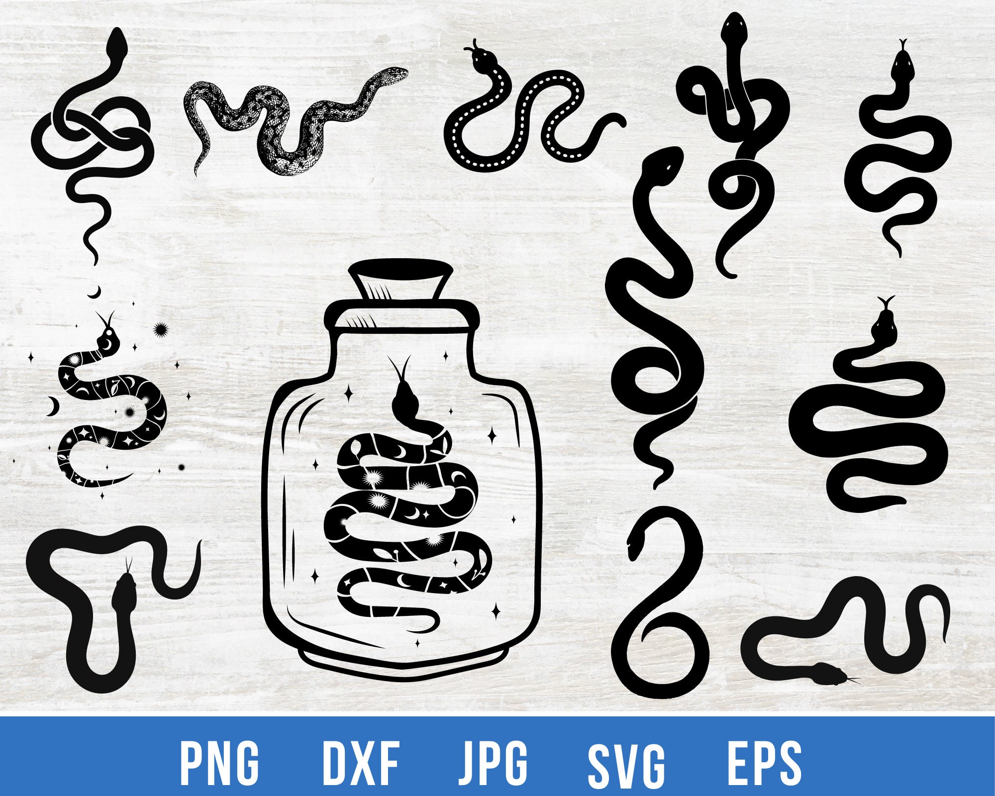 Snake Svg Snake Clipart Snake Png Snake Vector Animal Svg - Etsy