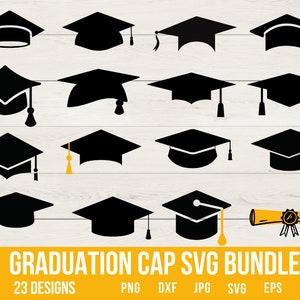 Graduation Cap Svg - Etsy