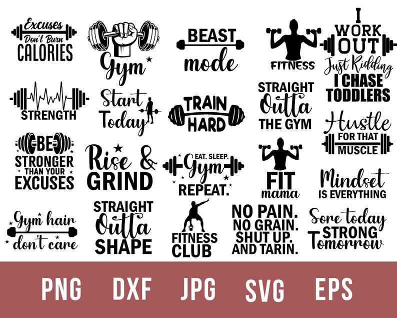 Gymnastics Svg Workout Svg Weight Lifting Svg Gym Svg - Etsy
