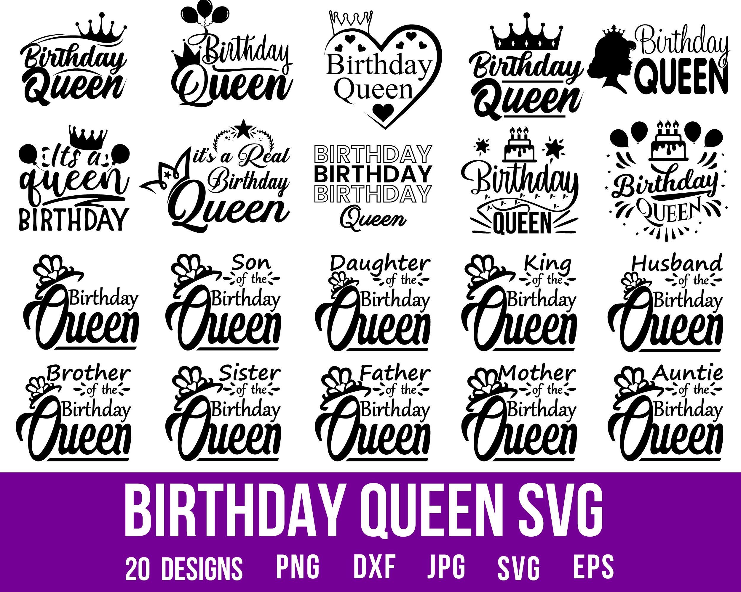Birthday Queen Svg Birthday Girl Svg Birthday Queen Png - Etsy Australia
