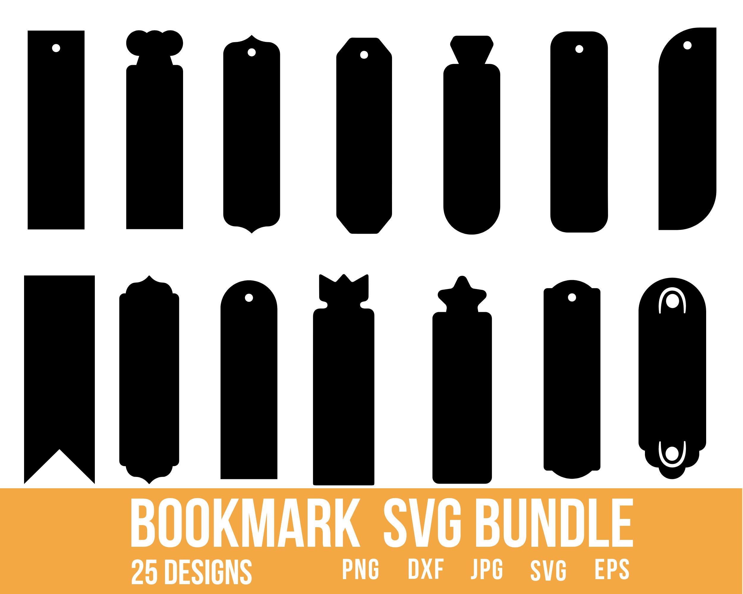 Bookmark Svg Printable Bookmarks Svg Files for Cricut - Etsy