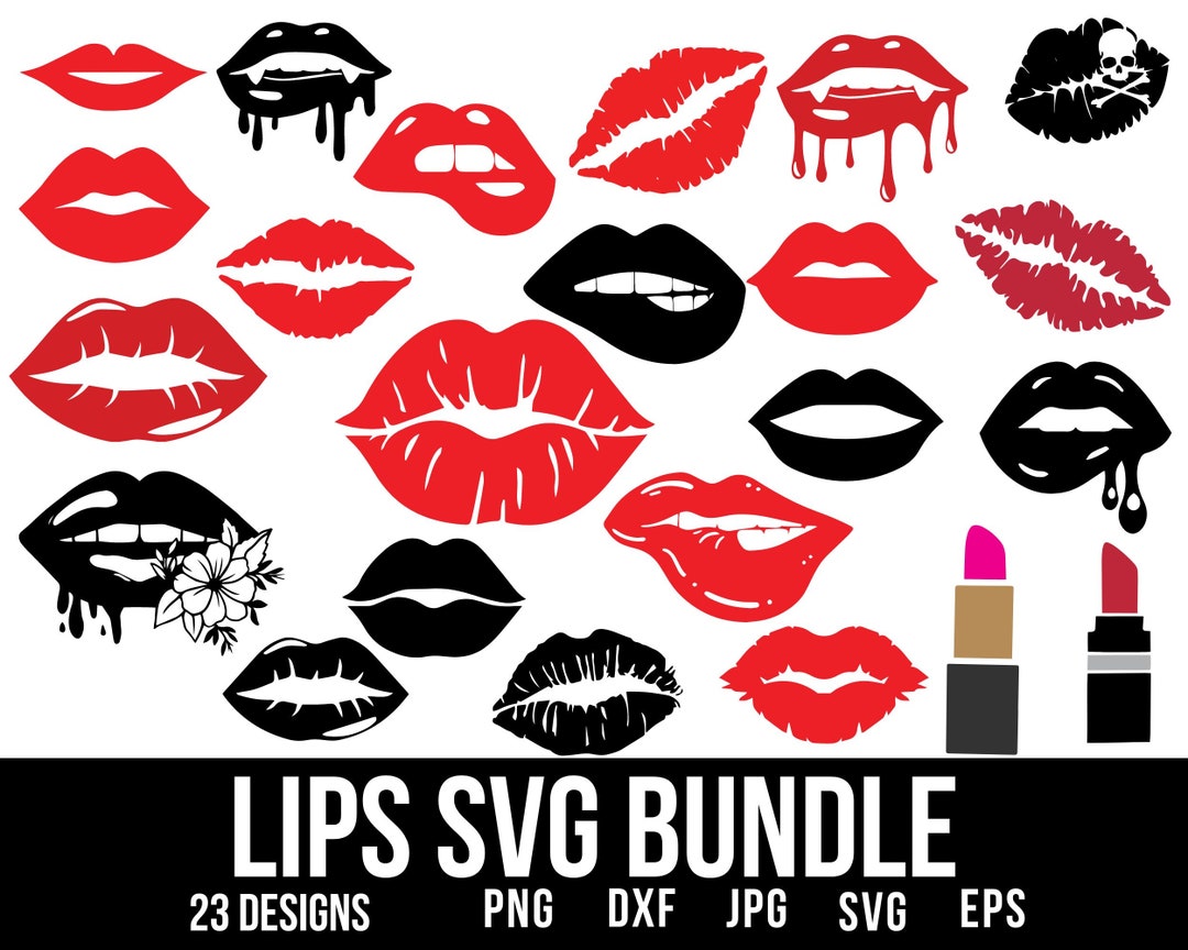 Lips Svg Dripping Lips Svg Biting Lips Svg Vampire Lips Svg Kiss