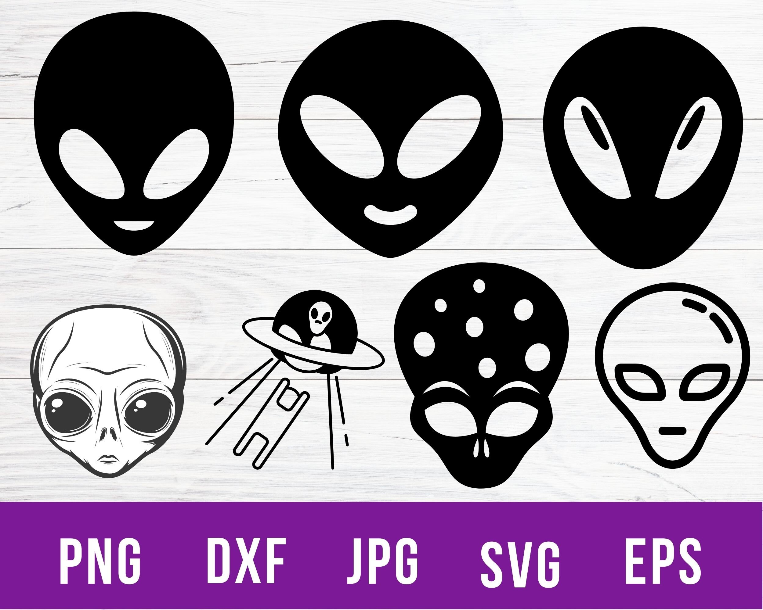 Alien-Svg Alien-Aufkleber Ufo-Svg Aliens-Svg Alien-Png - Etsy.de