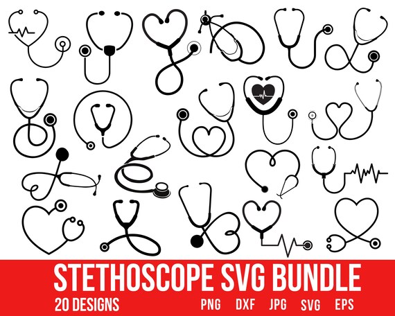 Estetoscopio Svg Estetoscopio Png Estetoscopio Clipart - Etsy España