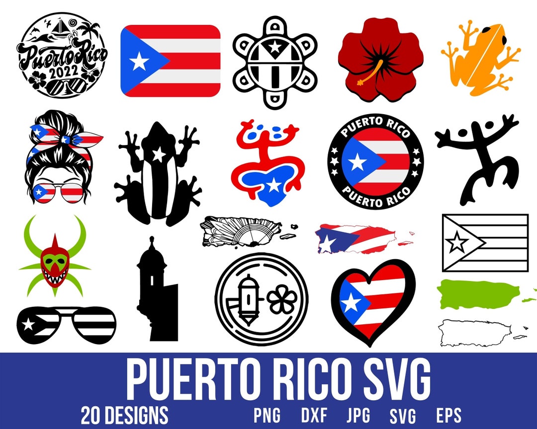 Puerto Rico Svg, Latina Svg, Cricut Svg, Puerto Rico Png, Puerto Rico Flag, Taino Frog Svg ...