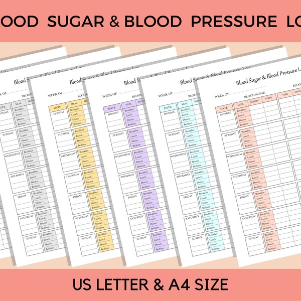 Blood Sugar Tracker - Etsy