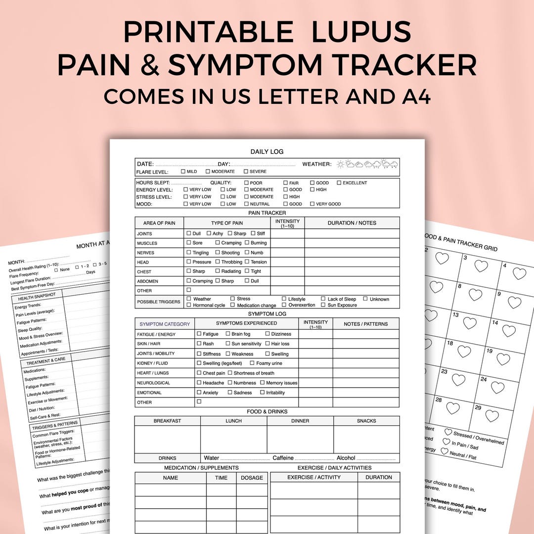 Lupus Pain and Symptom Tracker to Monitor Flares and Daily Health ...