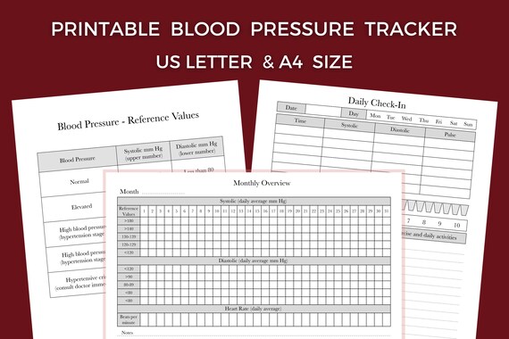 Blood Pressure and Heart Rate Tracker Quick and Easy to Use | Etsy