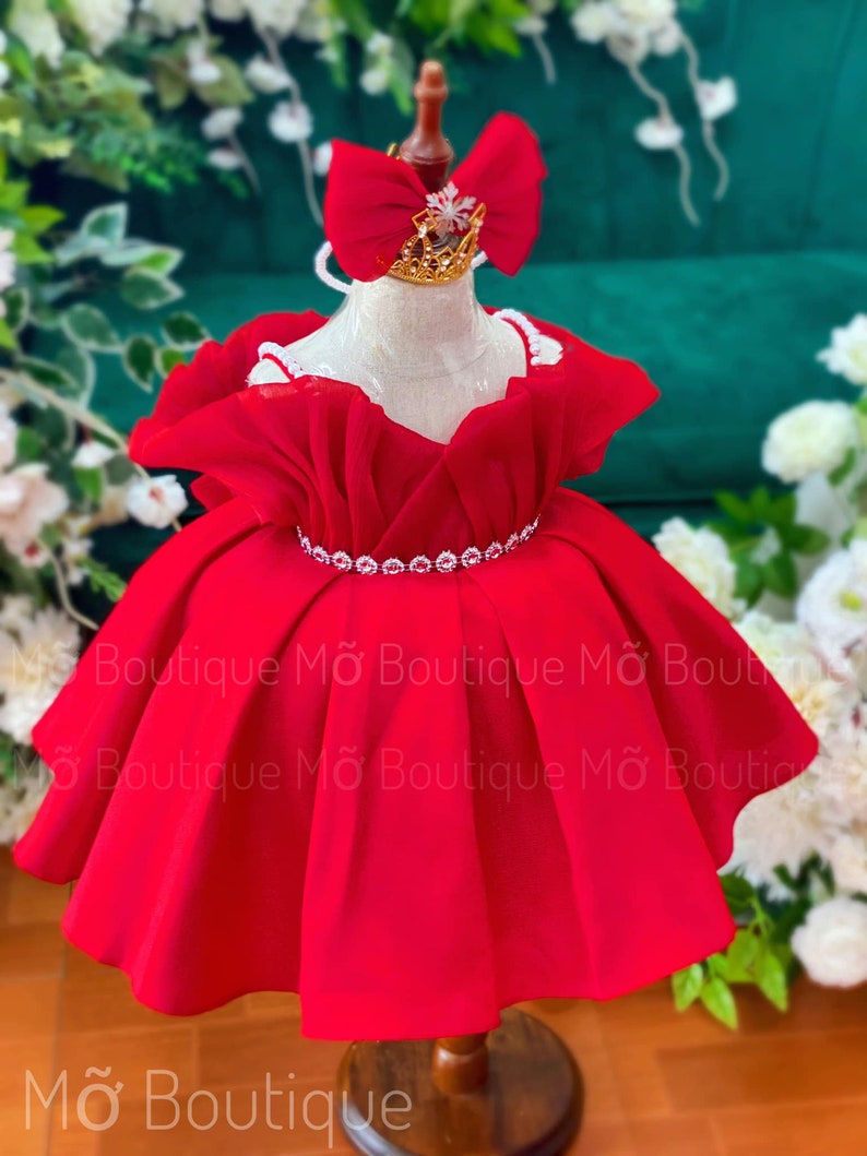 Valentina Dress, Baby Toddler Girl Taffeta Outfit, Luxury Kids Dress ...