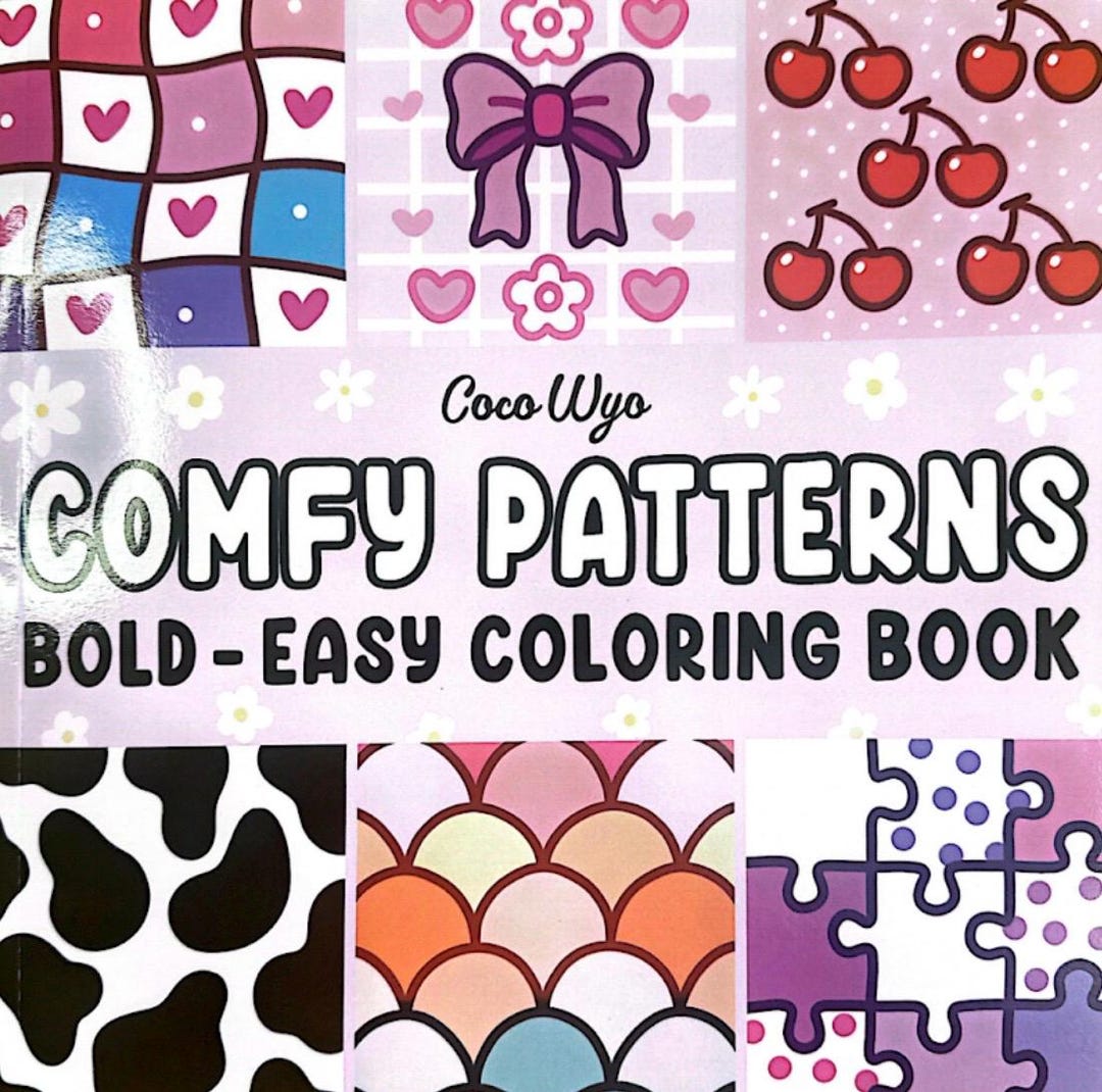 Comfy Patterns Full Coloring Book Digital - Etsy
