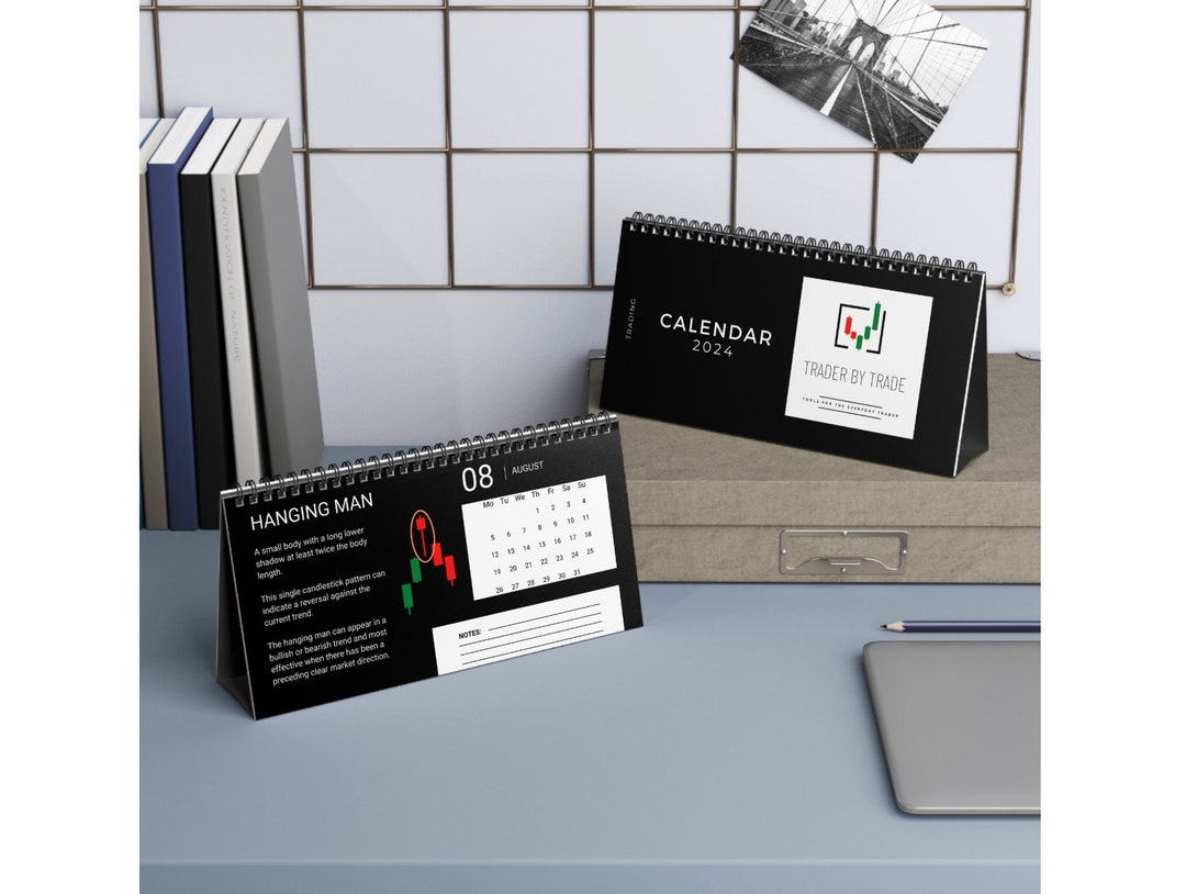 Desk Calendar for Day Trader Gift for Trader of Stocks, Forex or Crypto ...
