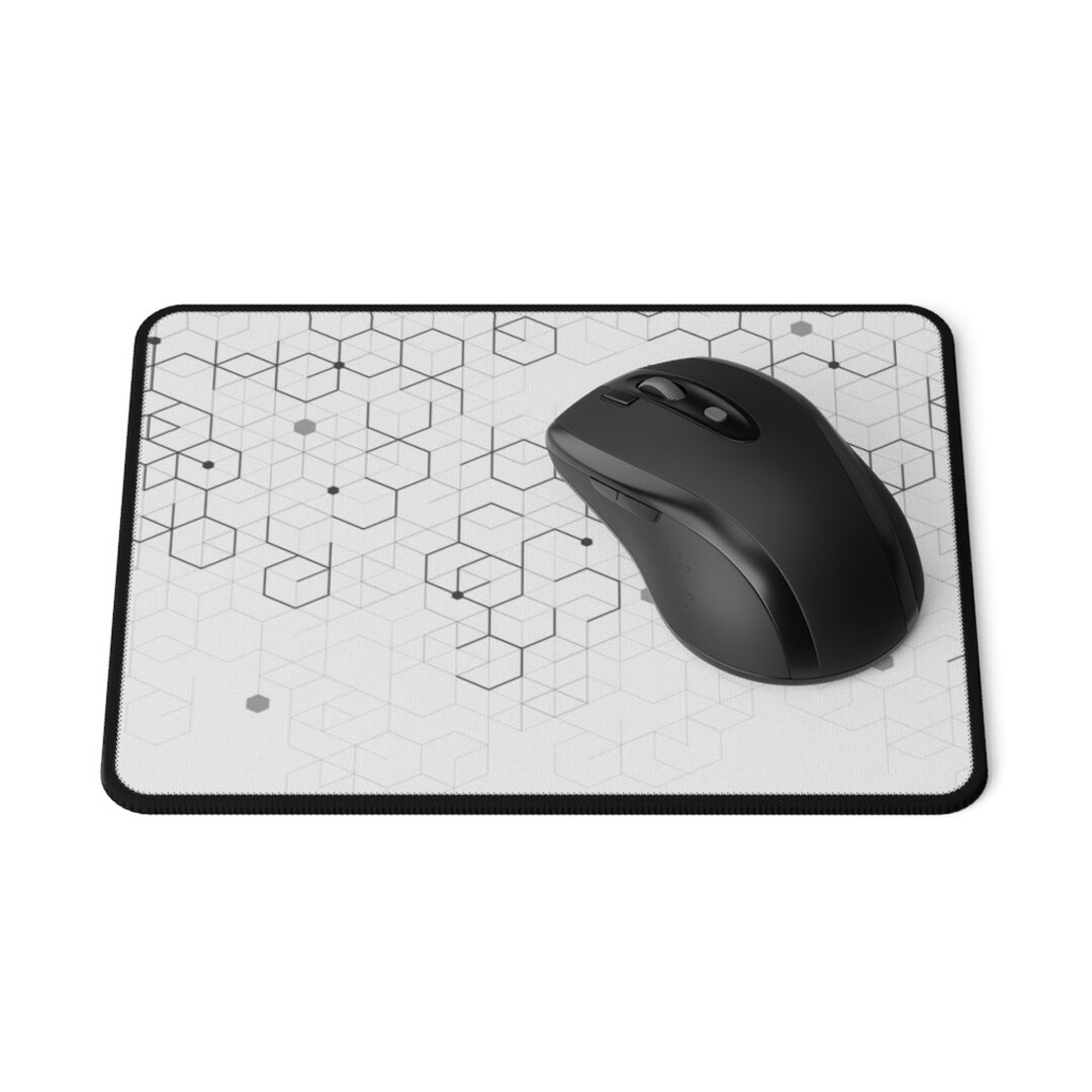 Blockchain Technology Abstract Minimalist Art: Non-slip Mouse Pads ...