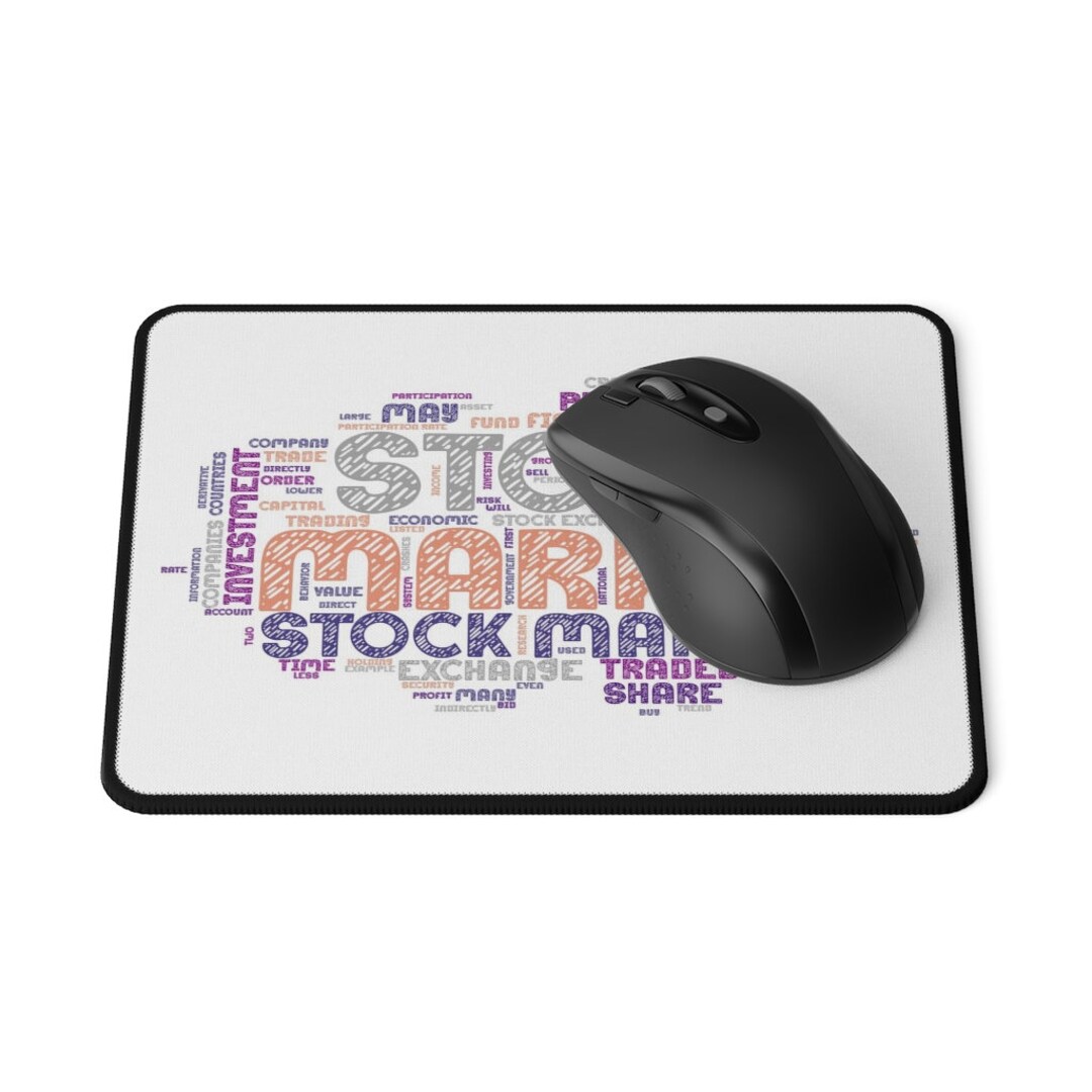 Mouse Pad: Stock Market Word Cloud, Trendy Aesthetic for Traders ...