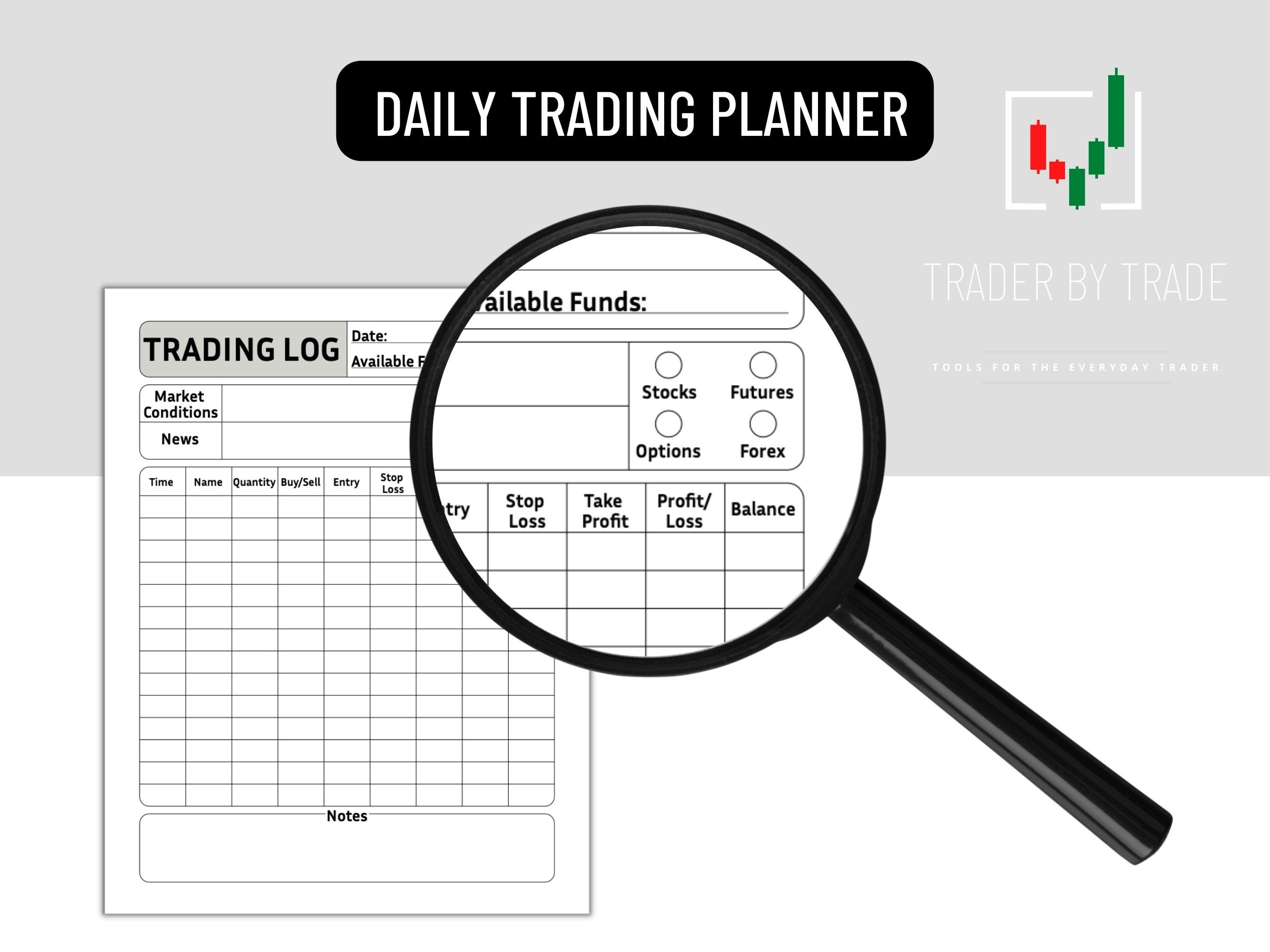Trading Log Book, Track Trades in Stocks, Futures, Options and Forex ...