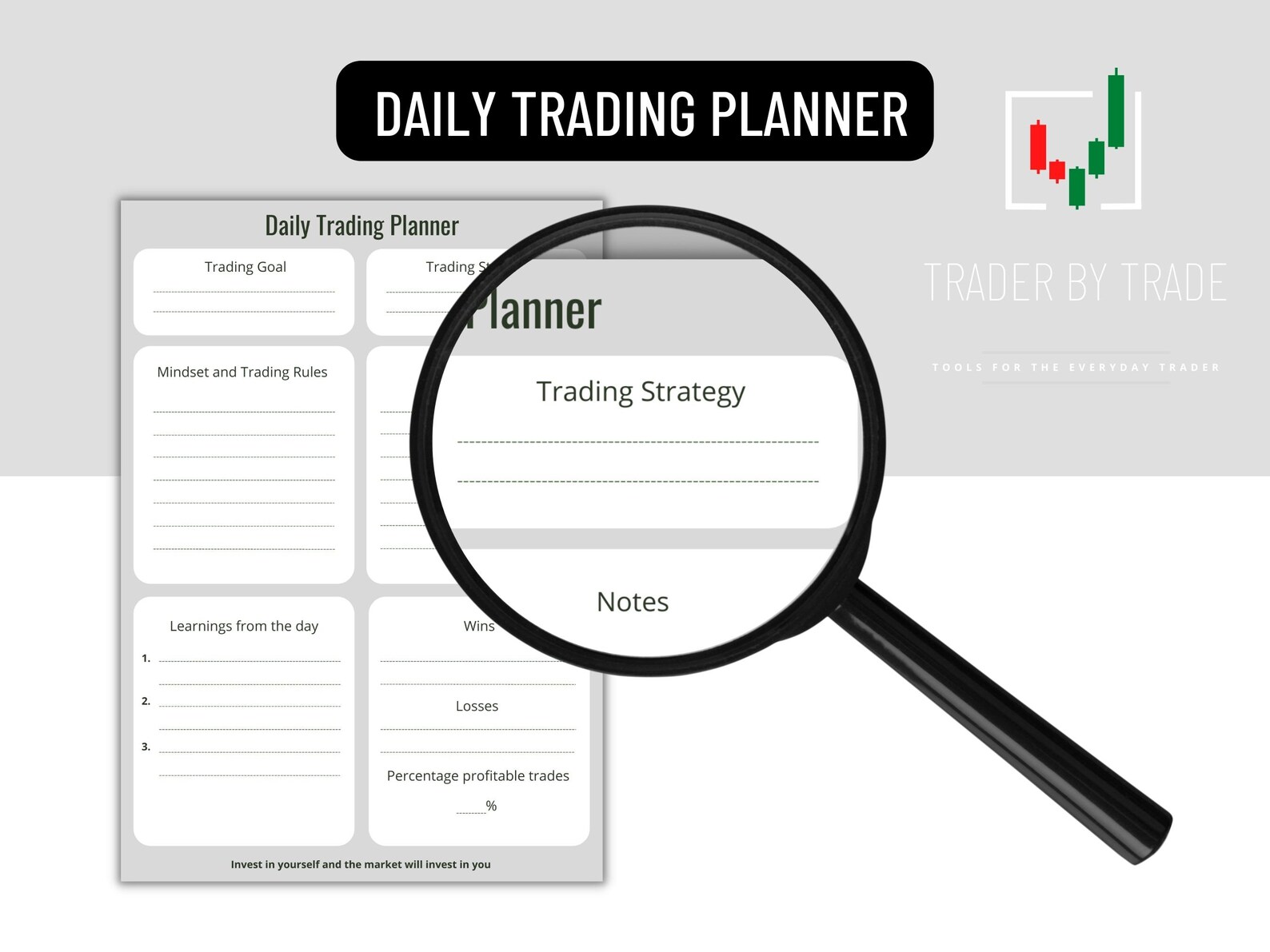 Daily Trading Planner, Mindset Journal and Tracker, Forex / Stocks ...