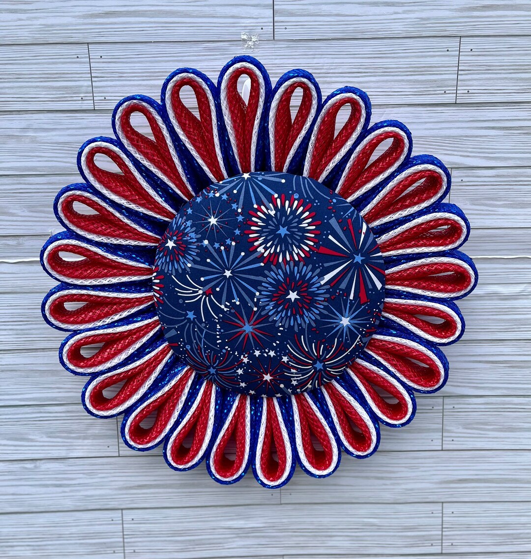Patriotic Front Door Wreath, 4th of July Wreath, Independence Day Decor ...