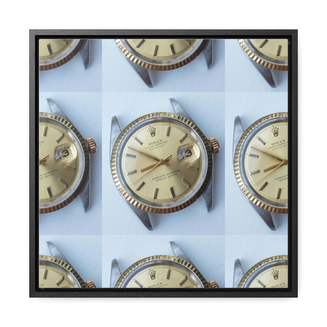 Vintage Rolex Lover Gallery Canvas Wall Decor Art , Square Frame - Etsy