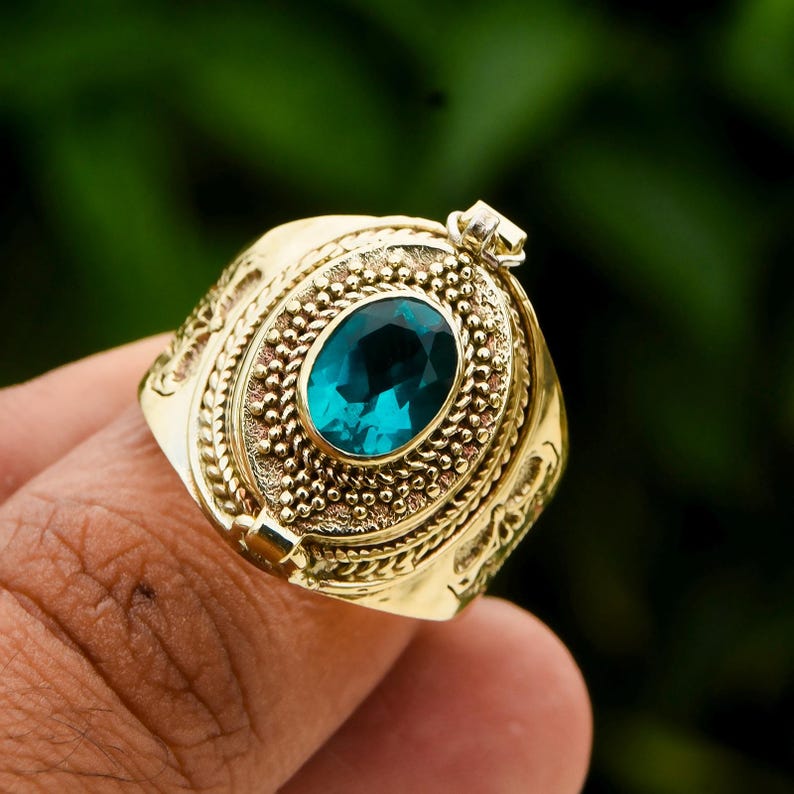 Skull 18K Gold Plated Brass Secret Compartment Medieval Silver Box ...