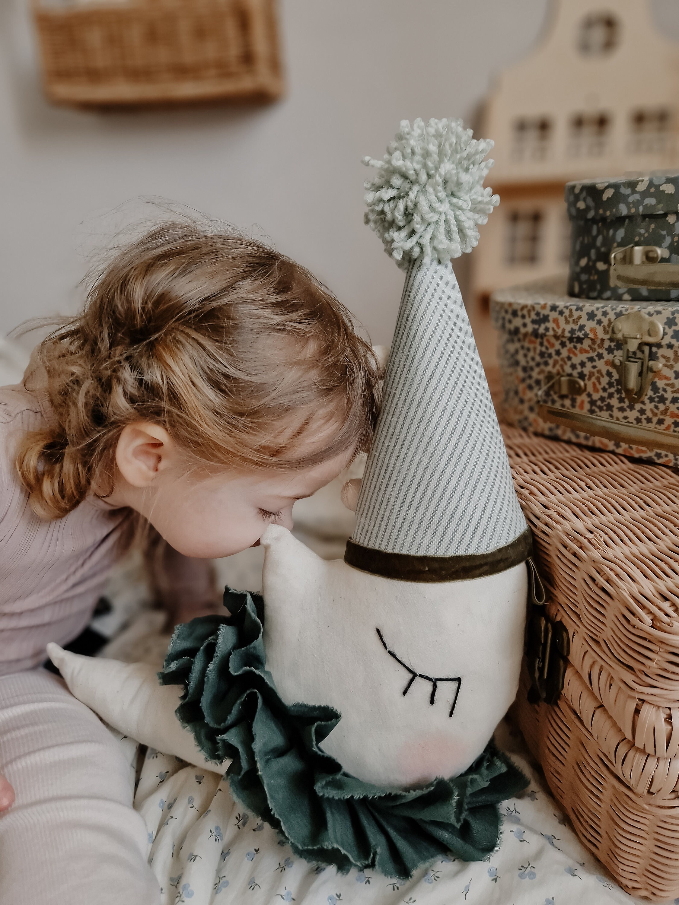 Moon Cushion, Circus Moon With Hat, Hanging Wall Decor, Decorative Baby ...