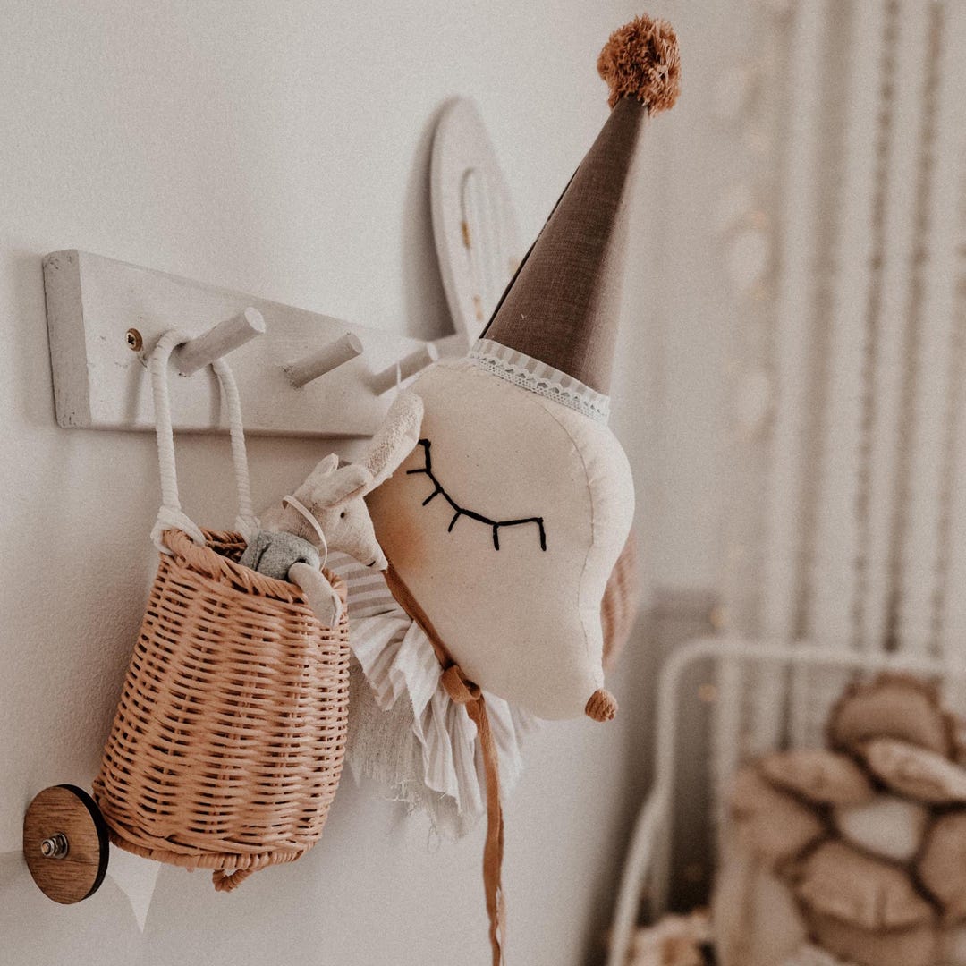 Circus Mice Head, Stuffed Mouse Decoration, Wall Hanging Animal Trophy ...