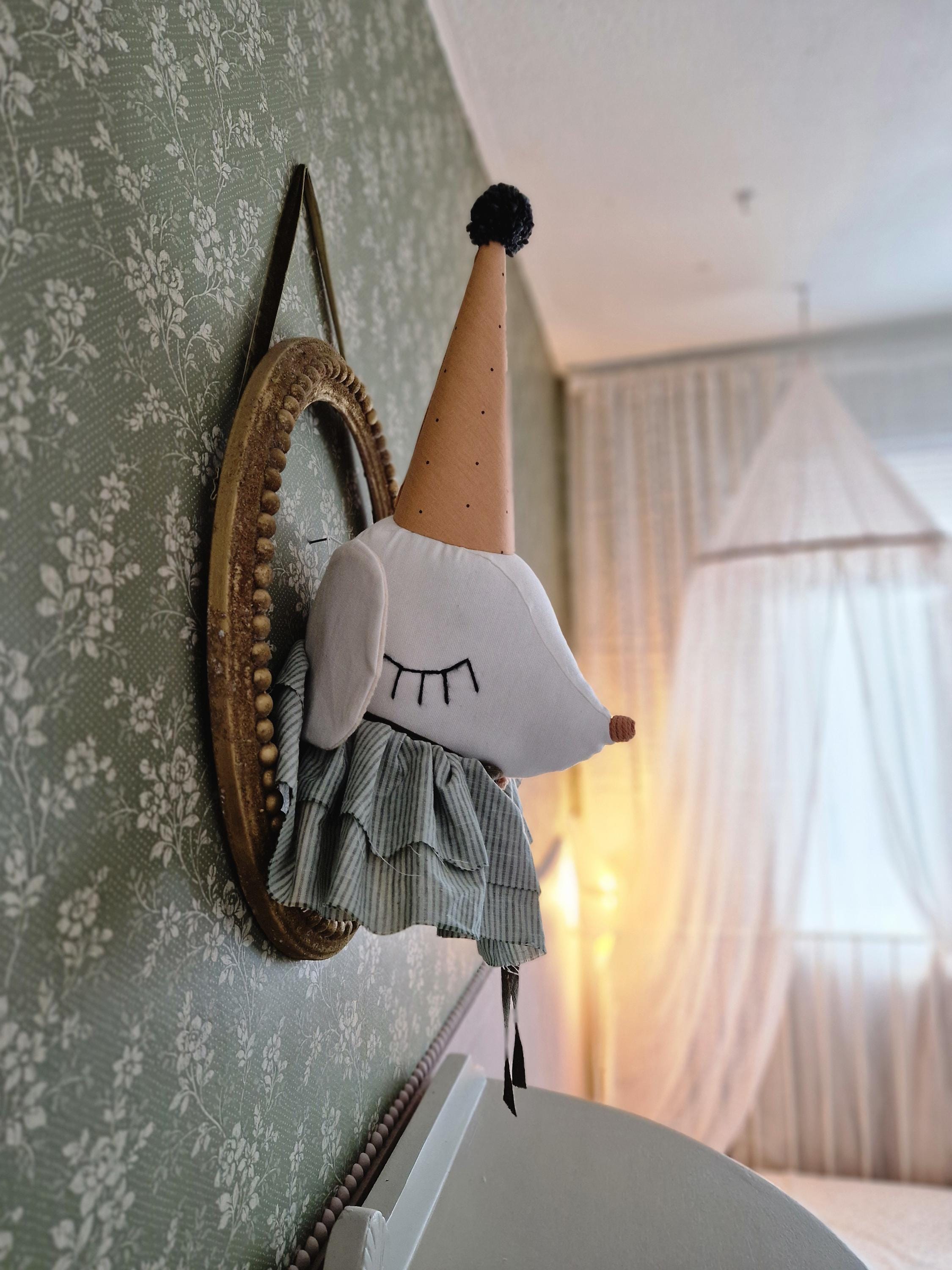 Circus Mice Hanging Wall Art, Mouse Nursery Decoration, Animal Head ...