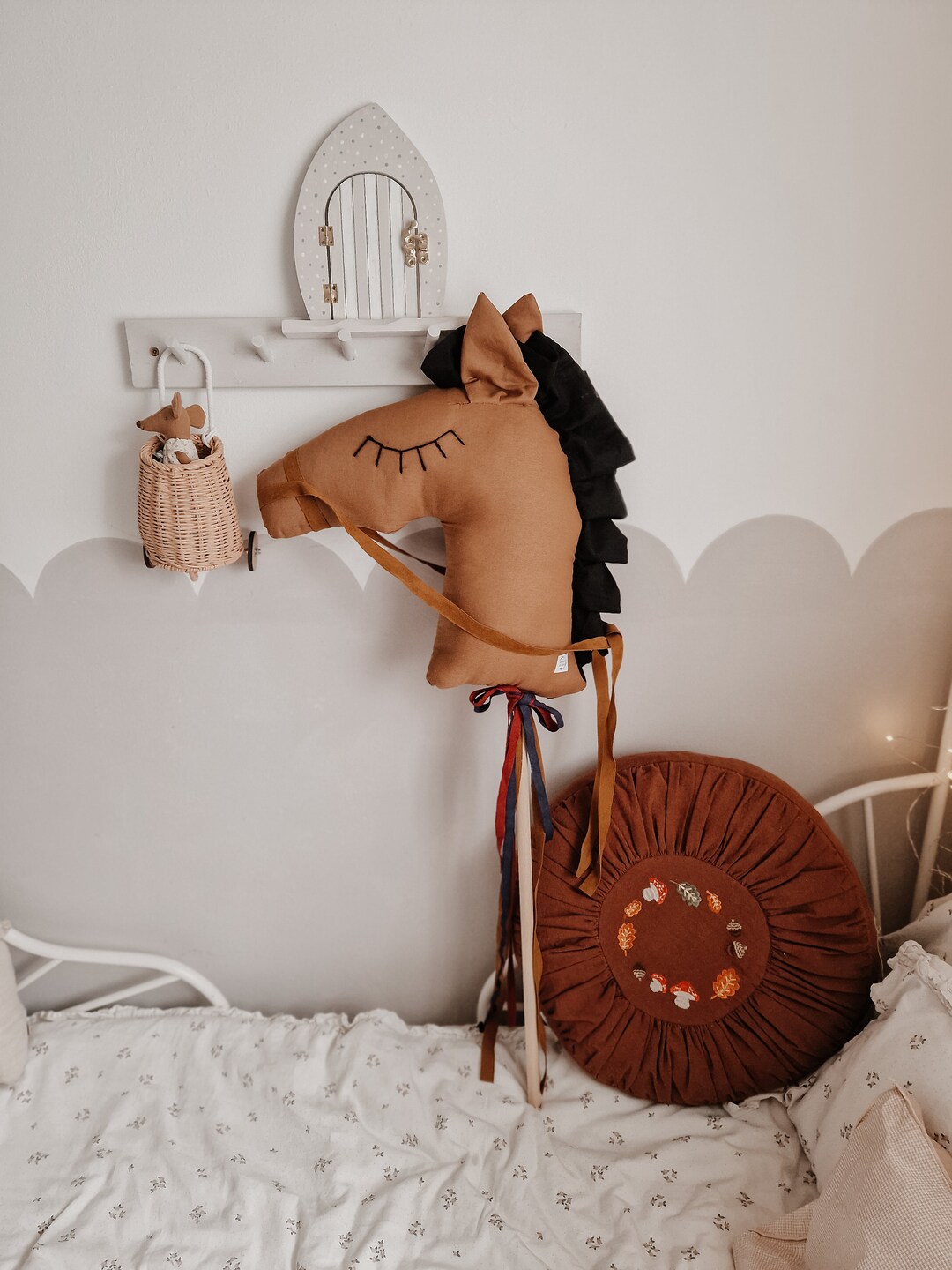 Hobby Horse Toy Interactive Riding Animal Toy Plush Nursery - Etsy