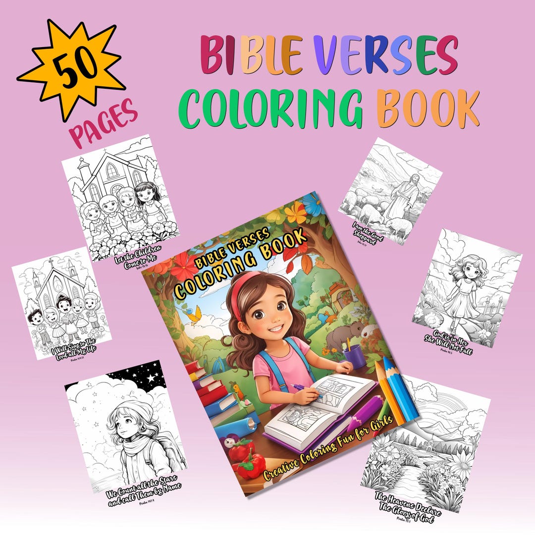 Printable Coloring Page Sunday School | 50 Bible Verses Coloring Pages ...