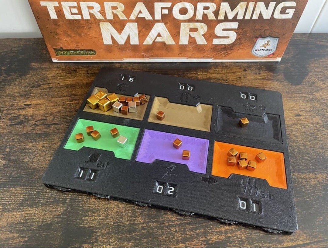 Terraforming Mars Advanced Resource Trays and Player Mats - Etsy