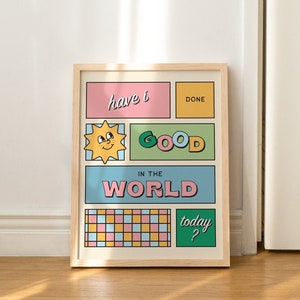 Retro Quote Wall Print, Trendy 70's Poster, Digital Download Print ...