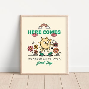 Retro Quote Wall Print Trendy 70's Poster Digital - Etsy