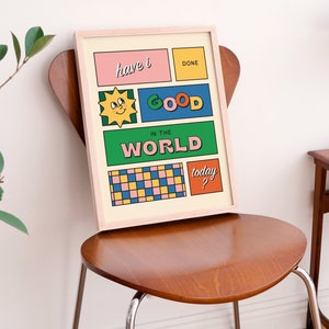 Retro Poster Set of 2, Trendy Wall Decor, Groovy Quote Posters, Digital ...