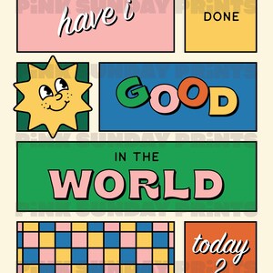 Retro Poster Set of 2, Trendy Wall Decor, Groovy Quote Posters, Digital ...