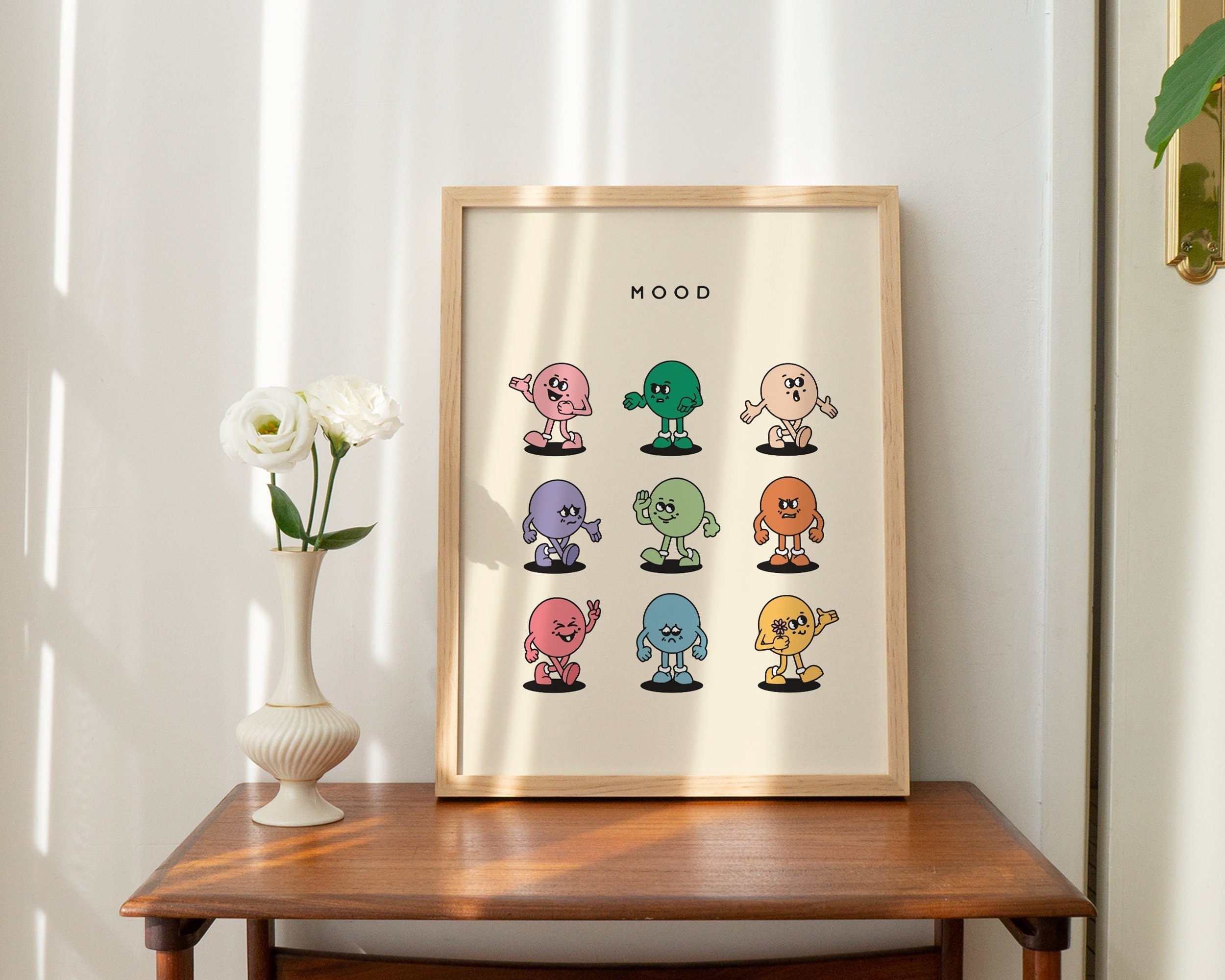 Retro Emotions Wall Print Quote, Mood Poster, 70's Poster sold by Elton ...