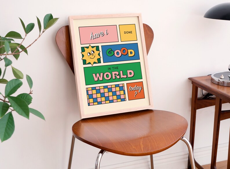 Retro Poster Set of 3, Trendy Wall Decor, Retro Dorm Posters, Digital ...