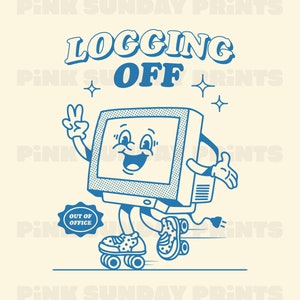 Retro Poster Set of 2, Trendy Wall Decor, Groovy Quote Posters, Digital ...