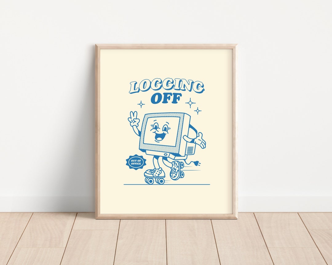 Retro Quote Wall Print, Trendy Poster, Digital Download Print, Large ...