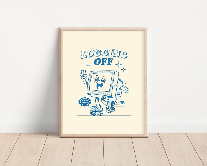 Retro Quote Wall Print Trendy Poster Digital Download Print - Etsy