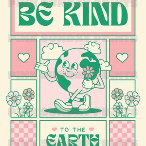 Retro Poster Set of 3, Pink Green Trendy Wall Decor, Retro Playroom ...